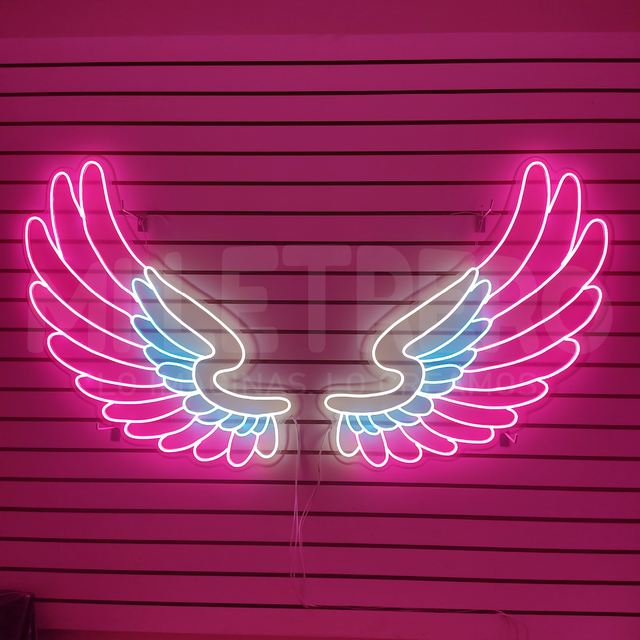 Alas Neon de Angel de Colores Luminoso LED